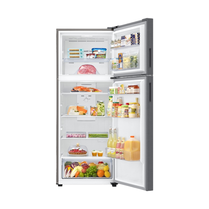 SAMSUNG 15 CU. FT. TOP MOUNT REFRIGERATOR W/DISPENSER, S/STEEL
